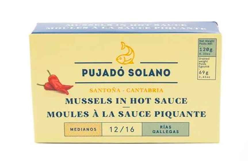PUJADÓ SOLANO - Mussels in Spicy Sauce from Galician estuaries (medium ...